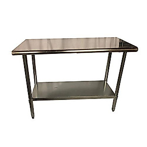 Work Table Food Prep Worktable Restaurant Supply Stainless Steel 18 x 60