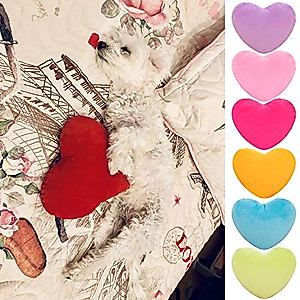 Cute Plush Pillow Fluffy Heart Throw Pillow, Valentines Day Decor Heart Shape Cushion Toy Throw Pillows Gift for Friends/Children/Girls (Purple)