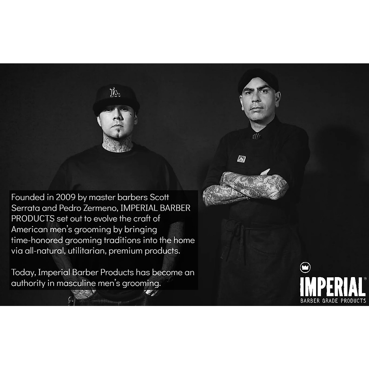 Imperial Barber Grade Products After-Shave Balm & Face Moisturizer - 3oz Soothing Post Shave Healing Balm for Men - Soothe & Hydrate Travel Size