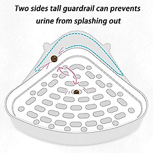 Lucky Interests 2 pcs Triangle Rabbit Litter Tray, Guinea Pig Training Corner Small Animal Toilet Potty Chinchilla Potty Box with Mini Broom & Dustpan, Disposable Cage Liner for Hamster Ferret Bunny