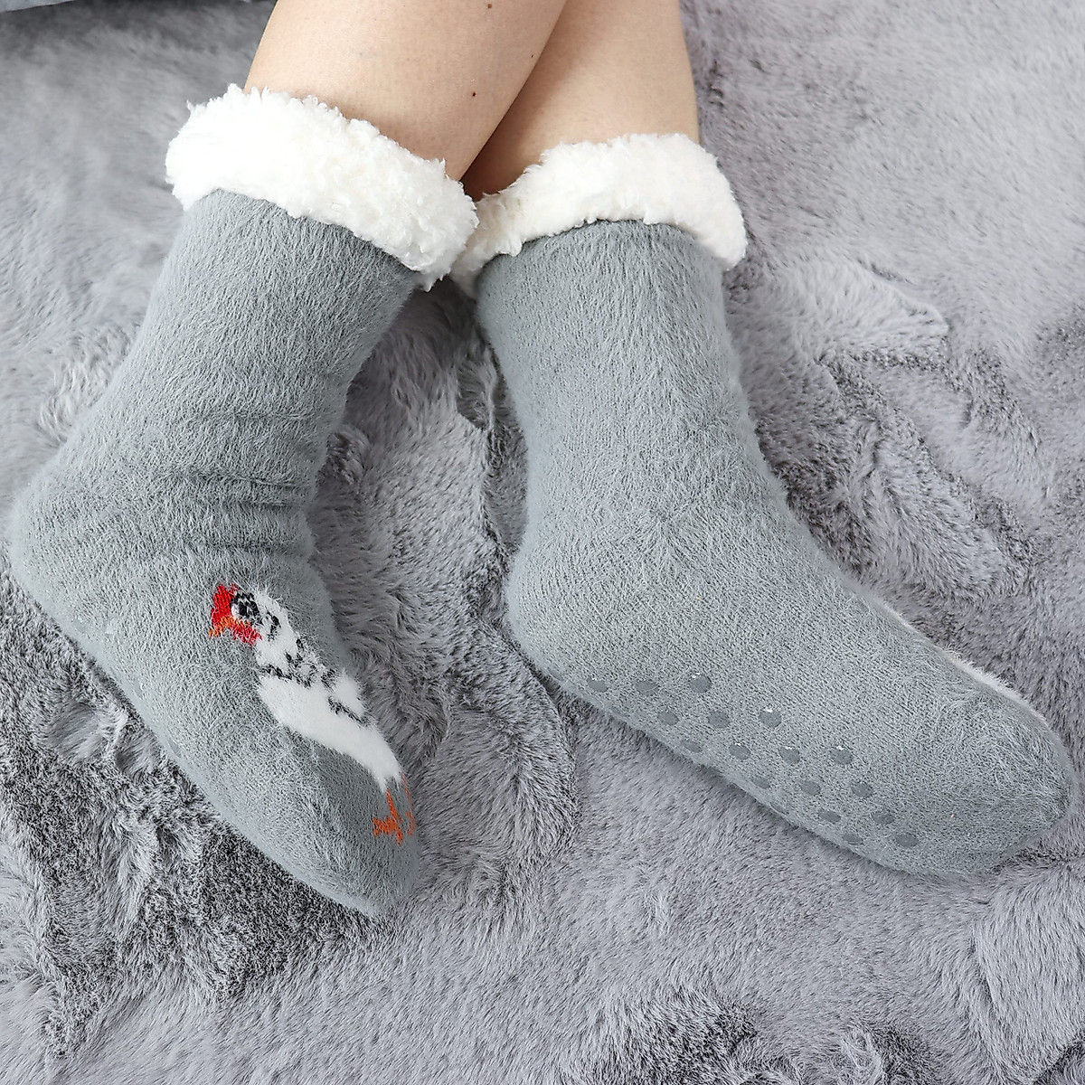 Belloxis Chicken Socks for Women Slipper Socks for Women Grippers Chicken Gifts for Chicken Lovers Warm Socks for Women Winter Socks for Women Thermal Socks for Women Thick Socks Women Fuzzy Socks