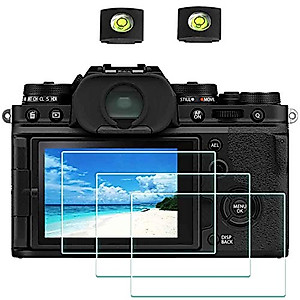 ULBTER Screen Protector for Fujifilm X-T4 Fuji Film XT4 Digital Camera & Hot Shoe Cover, 0.3mm 9H Hardness Tempered Glass Saver Anti-Scrach Anti-Fingerprint Anti-Bubble Anti-Dust [3Pack]