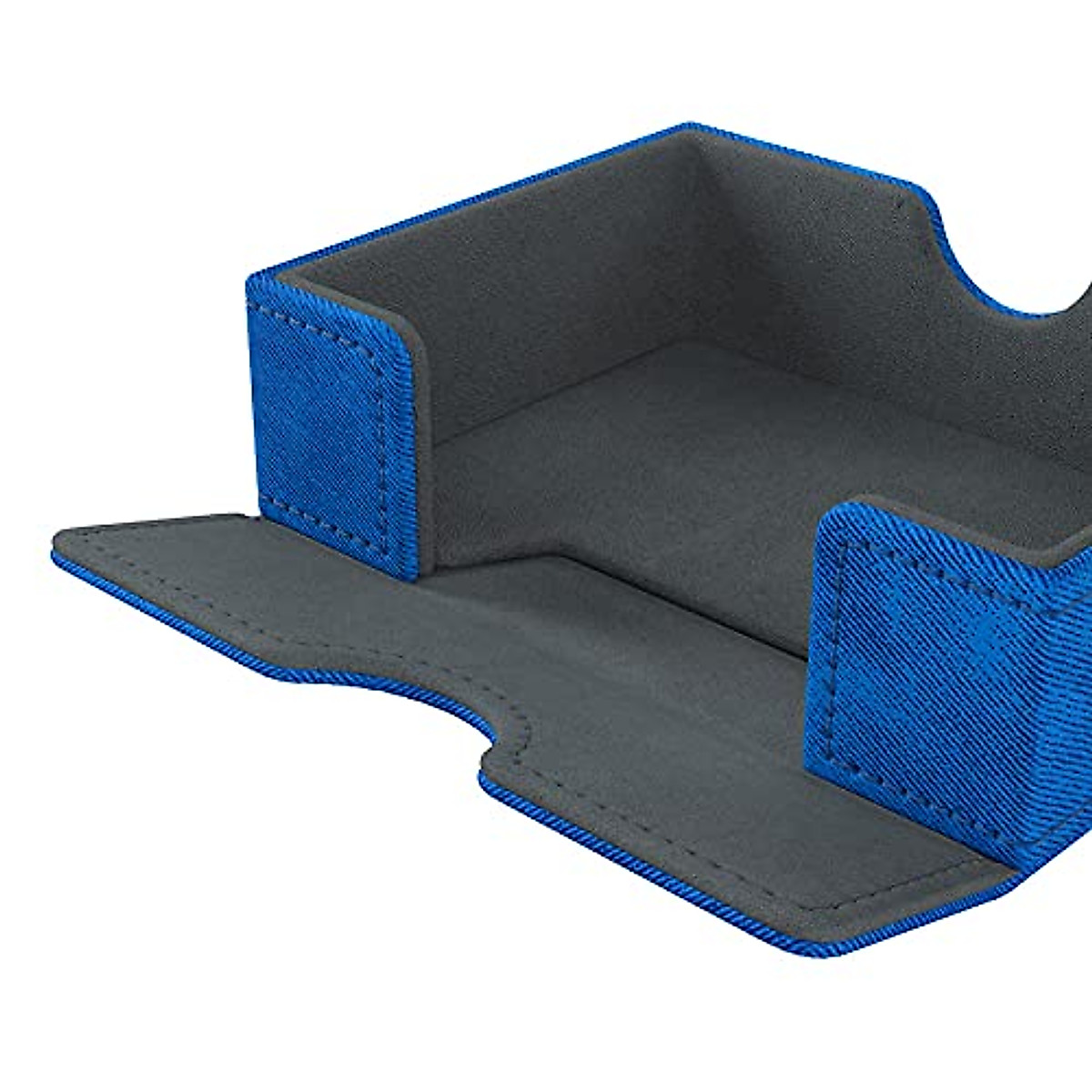 Cards Lair 400+ Convertible Deck Box | Double-Sleeved Card Storage | Premium Card Game Protector | Nexofyber Surface | Holds up to 400 Cards | Blue Color | Made by Gamegenic