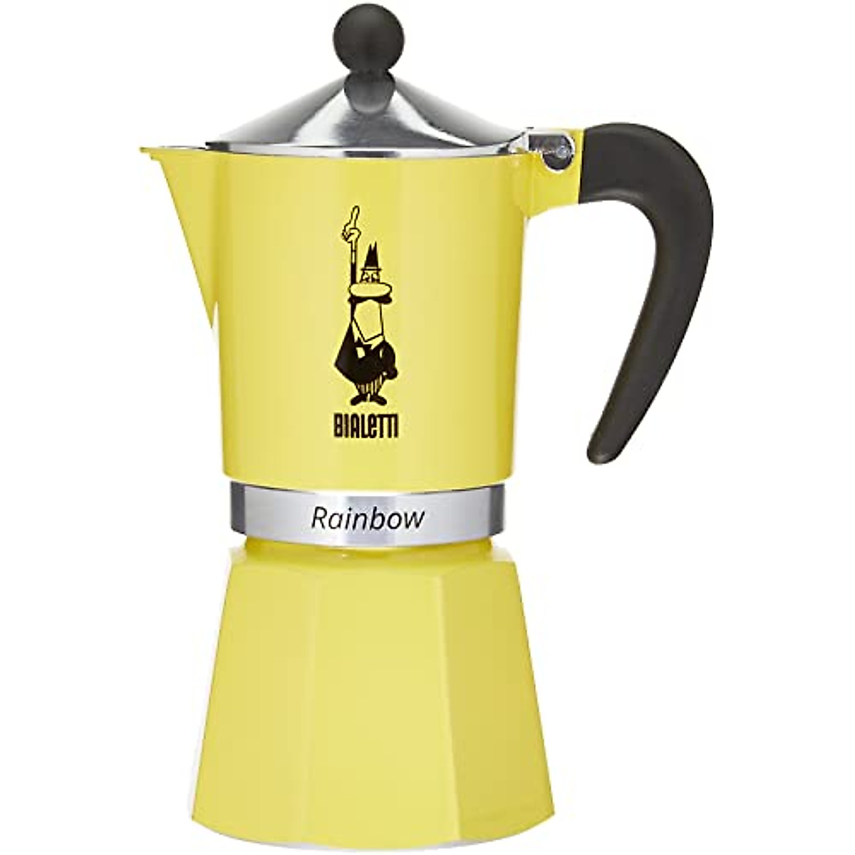 Bialetti 4983 Rainbow Espresso Maker, Yellow
