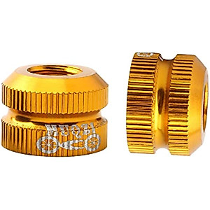 BESSTUUP Bicyle Inner Tube/Vacuum Tire Presta Valve Nut, Mountain Road Bikes Accessories Cycling Parts - Variors Colors for Choose - Yellow