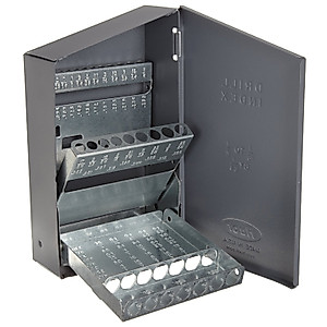 Drill America Drill Bit Index/Case, 1/16-1/2 by 64ths (29 Sizes), 10550 & DEWALT Tool Box, Tough Case, Medium, Case Only (DWAN2190), Yellow