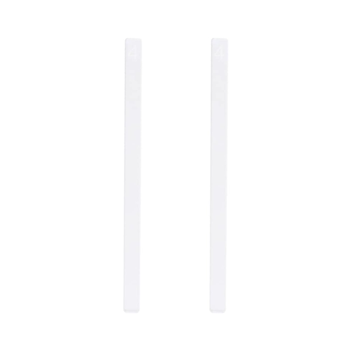 Cabilock 2pcs Biscuit Balance Cookies Crackers Dough Thickness Ruler Dough Leveling Ruler Dough Ruler Measuring Ruler Thickness Leveling Ruler Baking Ruler Acrylic Roll Surface Kitchenware