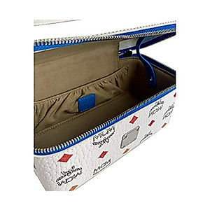 MCM Women's White Rockstar Rainbow Spectrum Visetos Vanity Case Box Bag MYZ9SSV60WA