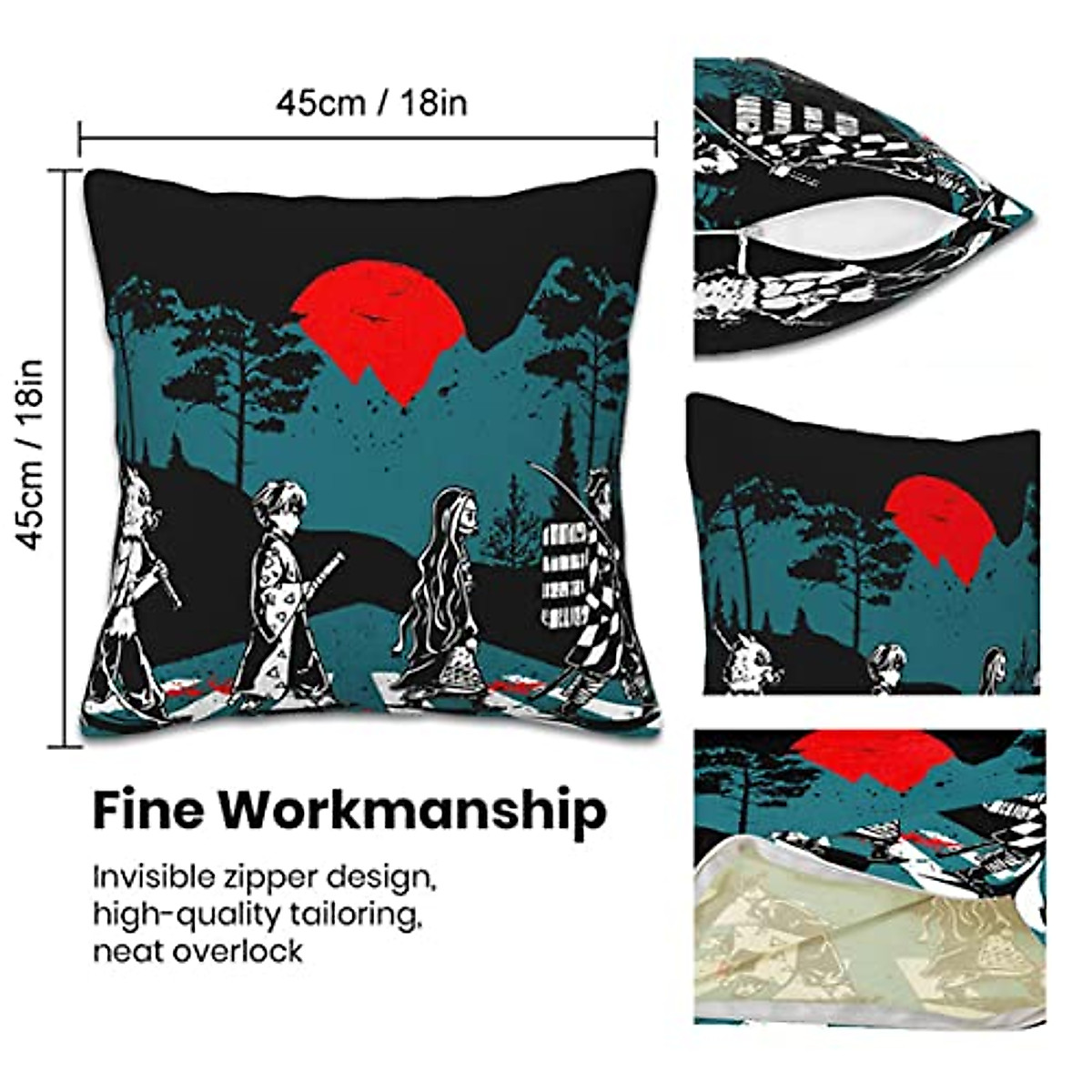 2 PCS Anime Blanket Soft Throw Blanket with Anime Pillow Case,3D Printed Japanese Anime Fuzzy Blanket Cozy Blanket for Sofa Office Outdoor Picnic Travel