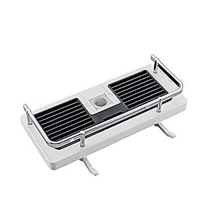 POROPL Shower Rack Soap Holder for Bathroom - Shower Caddy Shelves Slide Bar for Shower Head Shampoo,Soap Holder Suitcase Shower Shelves with Hanging Hook (White)