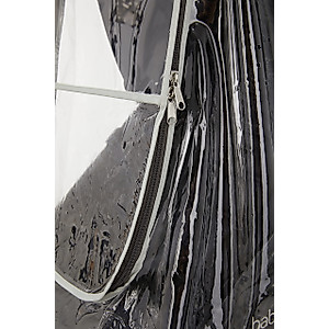 First Essentials Stroller Rain Cover Universal, Baby Travel Weather Shield, Windproof Waterproof, Protect from Dust Snow (Clear)