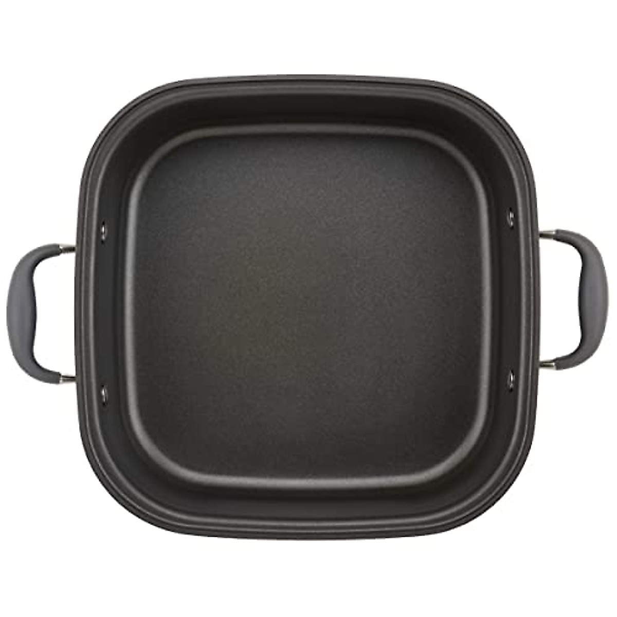 Anolon Advanced Hard Anodized Nonstick Grill Pan / Griddle and Roaster - 11 Inch, Gray