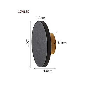 ZZYJYALG Lawn Light Outdoor Engineering Grass Light Outdoor Post Lantern Waterproof IP55 Garden Home Villa Landscape Die-cast Aluminum Black LED 12W/1200LM