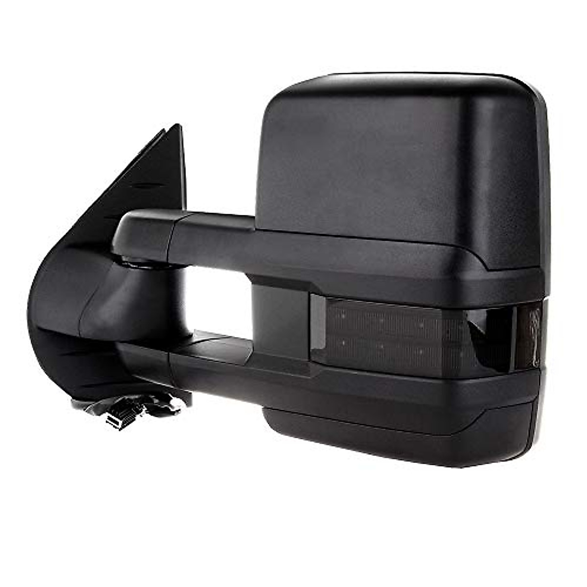 OCPTY Towing Mirrors with Power Adjusted Heated Turn Signal Light Black Housing Left and Right Tow Mirrors Compatible with 2007-13 for Chevy Avalanche 1500 Suburban 1500 2500 Tahoe for GMC Yukon