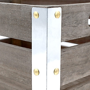 ArtSkills Rustic Wooden Crates for Decoration, Wood Crates, Small Baskets for Gifts, DIY 4-Pack