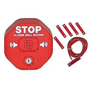 Safety Technology International, Inc. STI-6402 105 dB Exit Stopper® Multifunction Door Alarm for Double Doors with on/off Switch and 9 Volt Battery