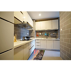 ZHIMI Kitchen Rug Anti Fatigue ﻿Portland Lighthouse Kitchen Floor Mat Standing Runner Long Carpet Non-Slip Laundry Rug Rectangle Entryway Mat 39 x 20 Inch