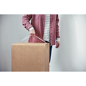 Duck Brand Handled Tape Gun With Clear Packing Tape, 1.88 Inch x 54.6 Yard (669332)