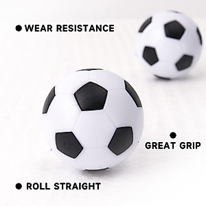 GSE Games & Sports Expert Foosball Table Replacement Balls, 36mm Tabletop Soccer Football Balls for Foosball Table Accessories (White-12 Pack)