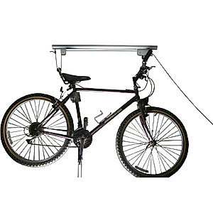 RAD Cycle Products Rail Mount Bike and Ladder Lift for Your Garage or Workshop Holds up to 75 Pounds No Mounting Board Needed