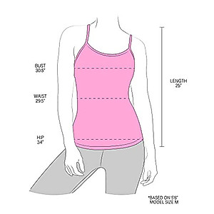 Yogalicious Ultra Soft Lightweight Camisole Tank Top with Built-in Support Bra - Black - Large