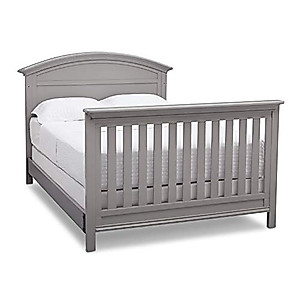 CC KITS Full-Size Conversion Kit Bed Rails for Serta Aberdeen, Adelaide, Ashland, Banbury, Barrett, Bethpage, Fairmont, Fall River, Fernwood & Mid-Century Modern Lifestyle 4-in-1 Cribs (Grey)