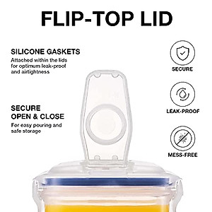LocknLock Aqua Fridge Door Water Jug with Handle BPA Free Plastic Pitcher with Flip Top Lid Perfect for Making Teas and Juices, 3 Quarts, Clear
