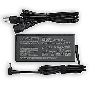 240W Laptop Charger for ASUS ROG - ADP-240EB B 20V 12A AC Adapter Power Supply for ASUS ROG Strix Scar 15 Zephyrus S15 S17 G15 GX550LXS RTX2080 G733QM G733QR G733QS G733QSA RTX2080 S17