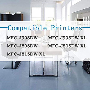 (4-Pack, BK, C, M, Y) ColorPrint Compatible Ink Cartridge Replacement for Brother LC3035 XXL LC3035XXL LC-3035XXL LC3033 Work with MFC-J995DW MFC-J995DWXL MFC-J815DW MFC-J805DW MFC-J805DWXL Printer