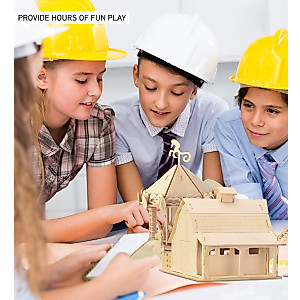 Puzzled 3D Puzzle Farm Barn Set Wood Craft Construction Model Kit, Fun & Educational DIY Wooden Toy Assemble Model Unfinished Crafting Hobby Puzzle to Build and Paint for Decoration 21 Pieces Pack