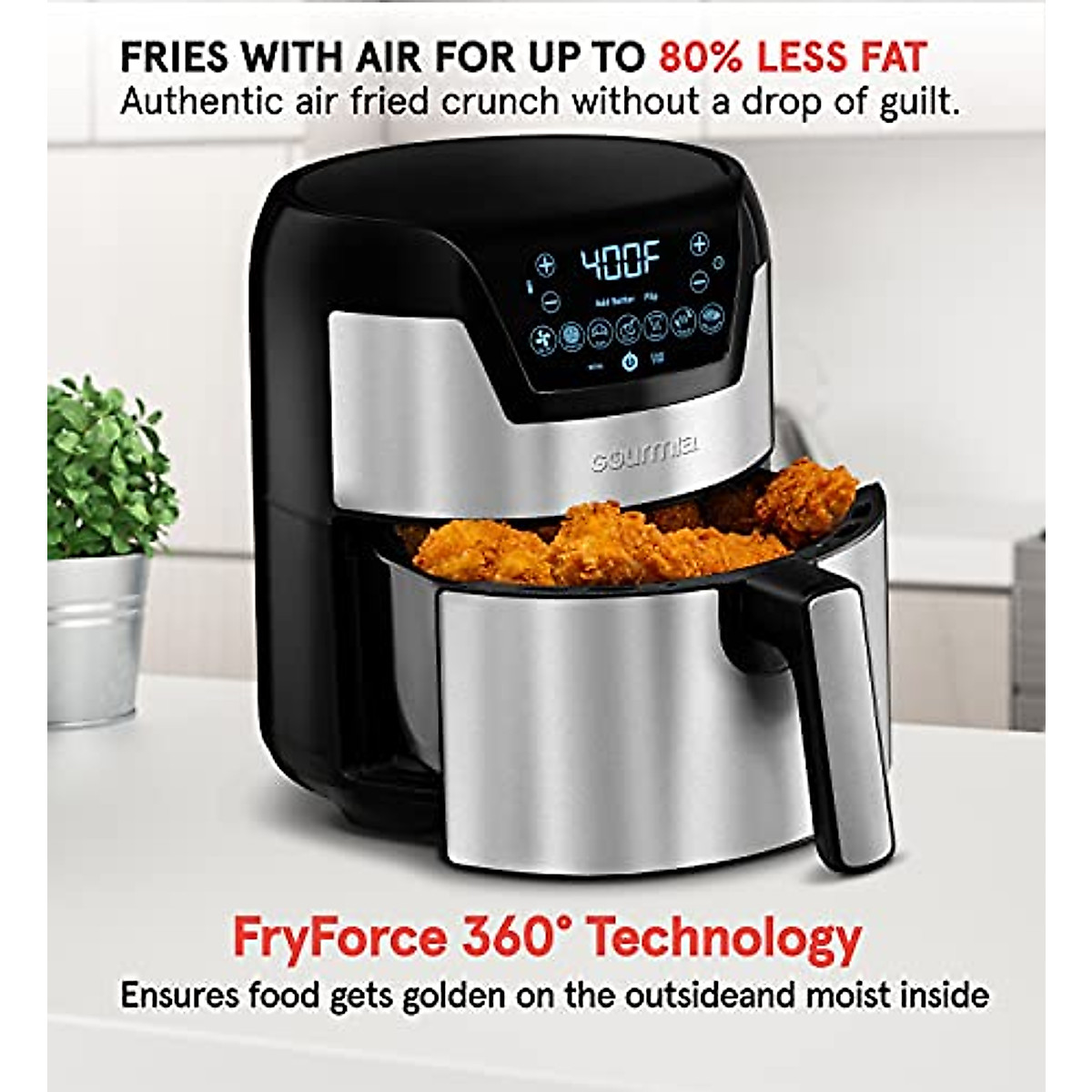 Gourmia GAFW598 2 in 1 - 5-Quart Digital Air Fryer + Waffle Maker