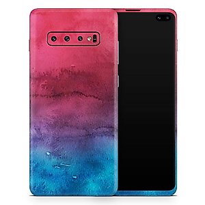 DesignSkinz Vivid Pink 869 Absorbed Watercolor Texture Protective Vinyl Decal Wrap Skin Cover Compatible with The Samsung Galaxy S20 (Screen Trim & Back Glass Skin)