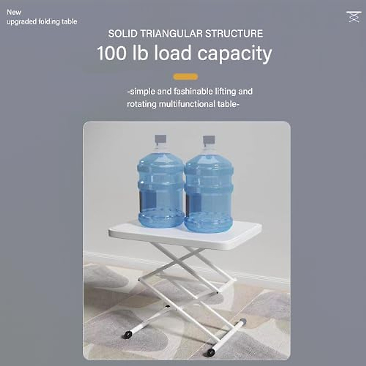 Delitem 25x17 inch Height Adjustable Desk/Table Surface Riser, 17" Wide Tabletop Multi-Height Desk Converter, Monitor Laptop Platform Work Station/Panic Table (Blue)