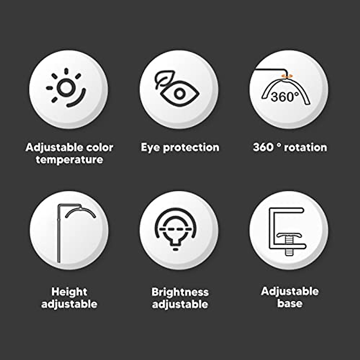 Jiawu Eyelash Led Floor Light, Half Moon Lamp for Lash Extension, 20W Led Moon Light Lighting for Beauty, Skincare, Lashes, Eyebrows, Filming Content Creation, Adjustable Brightness