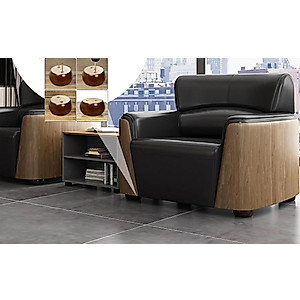 Mysummer 4PCS Round Furniture Bun Feet 2" Tall Replacement for Armchair Sofa Chair Loveseat Ottoman Dresser Legs (Walnut)