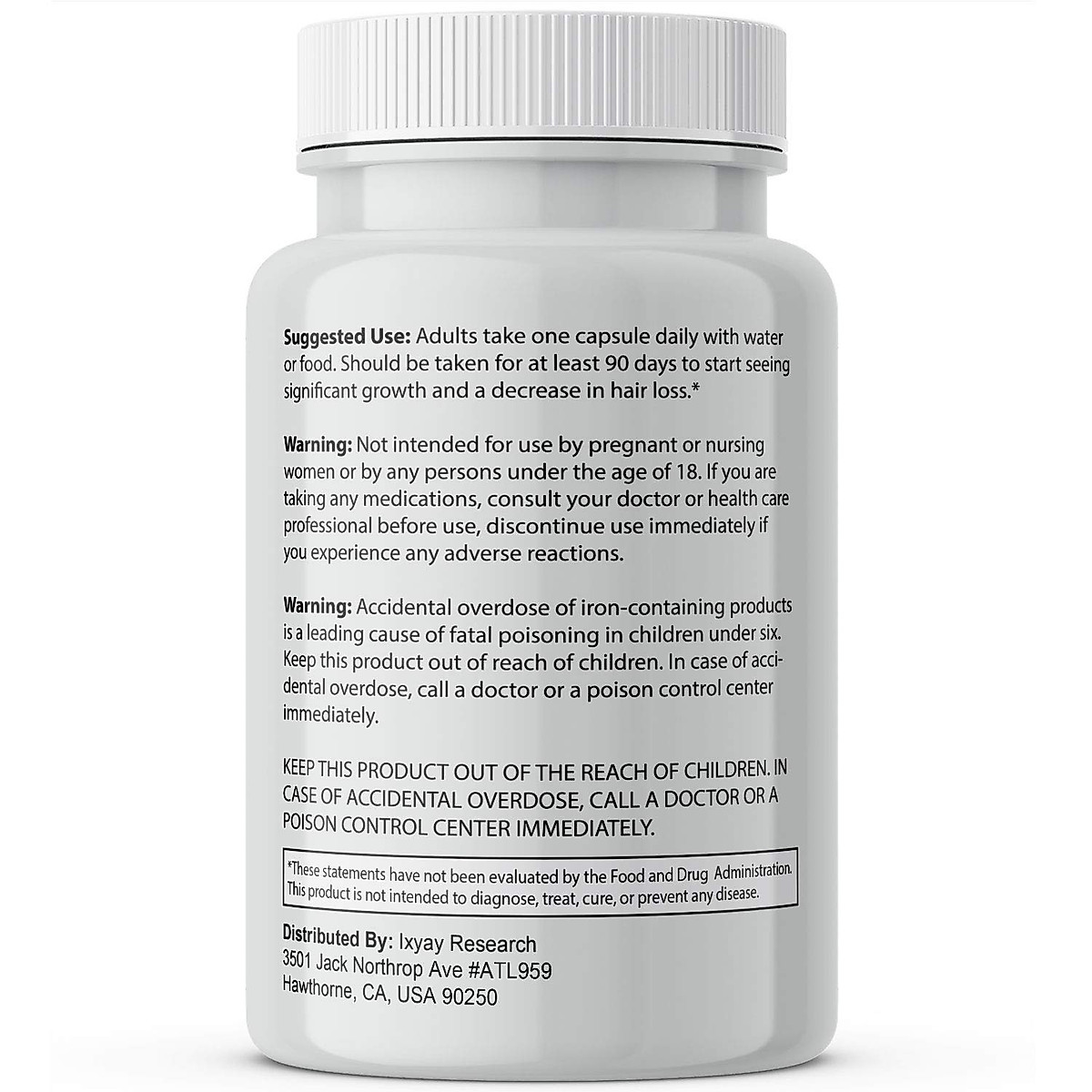 Finanutride Natural DHT Blocker & Hair Growth Capsules - Prevent Hair Loss, Stimulate Follicles, Proprietary Regrowth Treatment