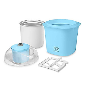 Tasty by Cuisinart ICM100TBL Ice Cream Maker, 8.71"(L) x 8.71"(W) x 10.49"(H), Blue