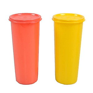 Tupperware 16 oz Tumbler Set of 4 in Tropical Water