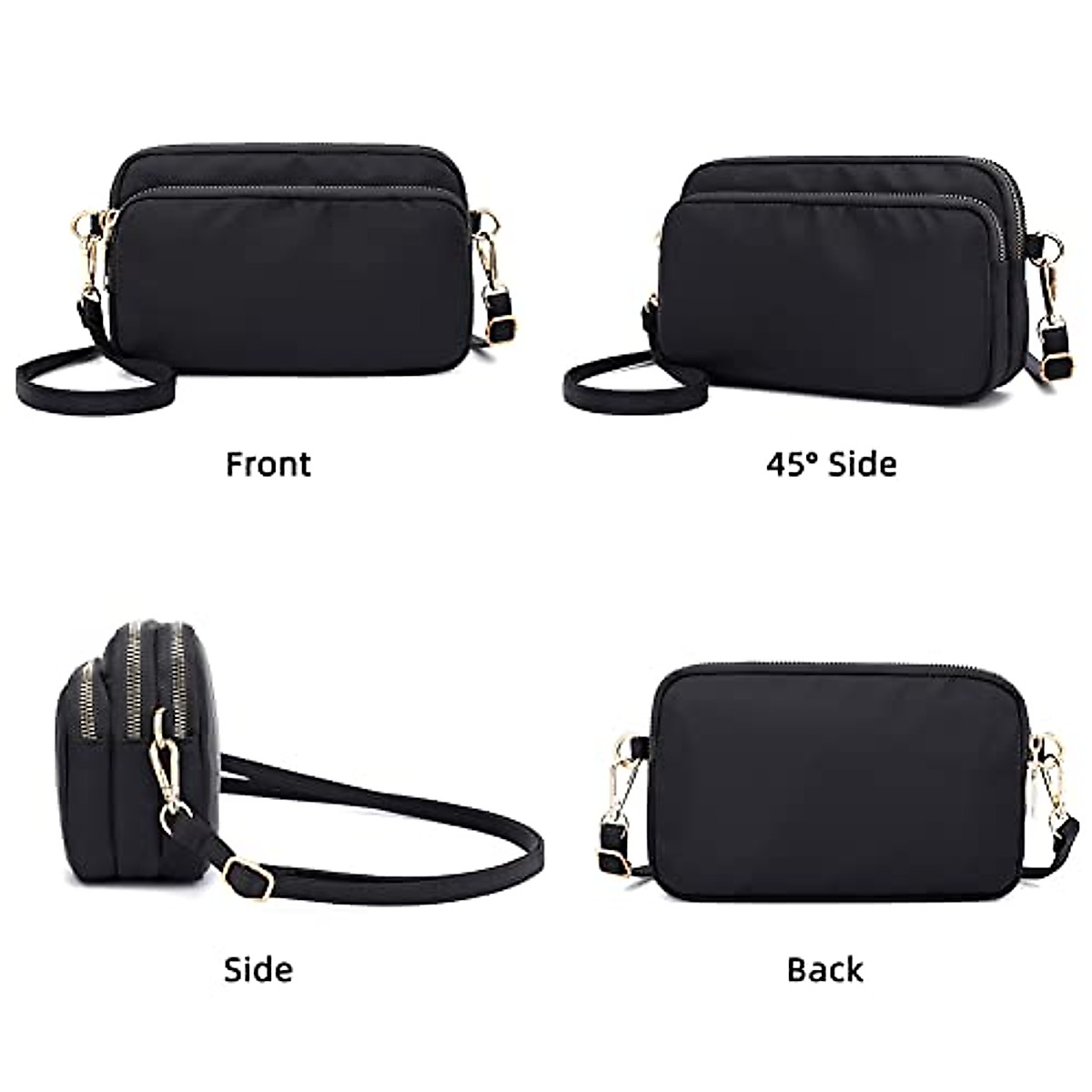 MINTEGRA Crossbody Bag for Women, Lightweight Purses Nylon Small Shoulder Bag Satchel