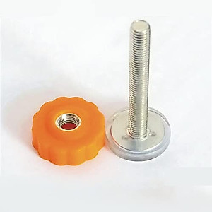 Pressure Baby Gates Threaded Spindle Rods, Walk Thru Gates Accessory Screw Bolts M10 x 80MM for Baby and Child Safety gate Stairway Barrier Pet Dog Isolation Fence 4 Pcs (Orange)