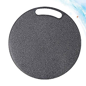 GULRUH Wood Cutting Boards for Kitchen, Chopping Block Imitation Marble Plastic Round Fruit Vegetable Cutting Board