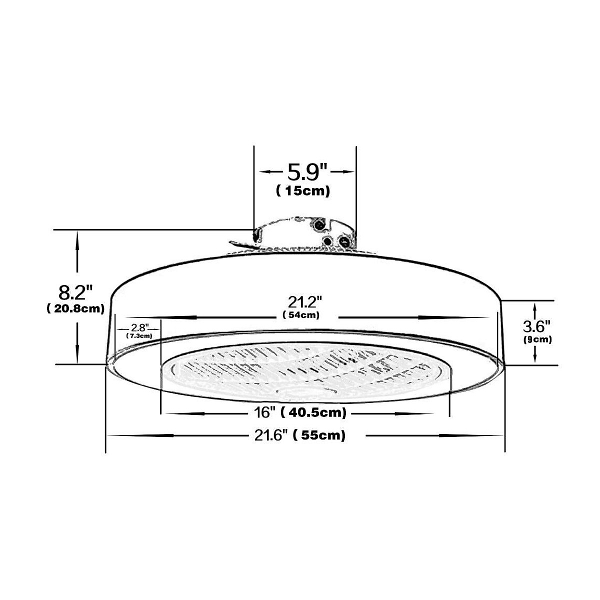 21.6" Ceiling Fan with Lights, Enclosed Round LED Ceiling Lighting Fan w/Invisible Blades,Semi Flush Mount Low Profile Fan W/Remote Control for Bedroom Living Room Children's Room (Constellation)