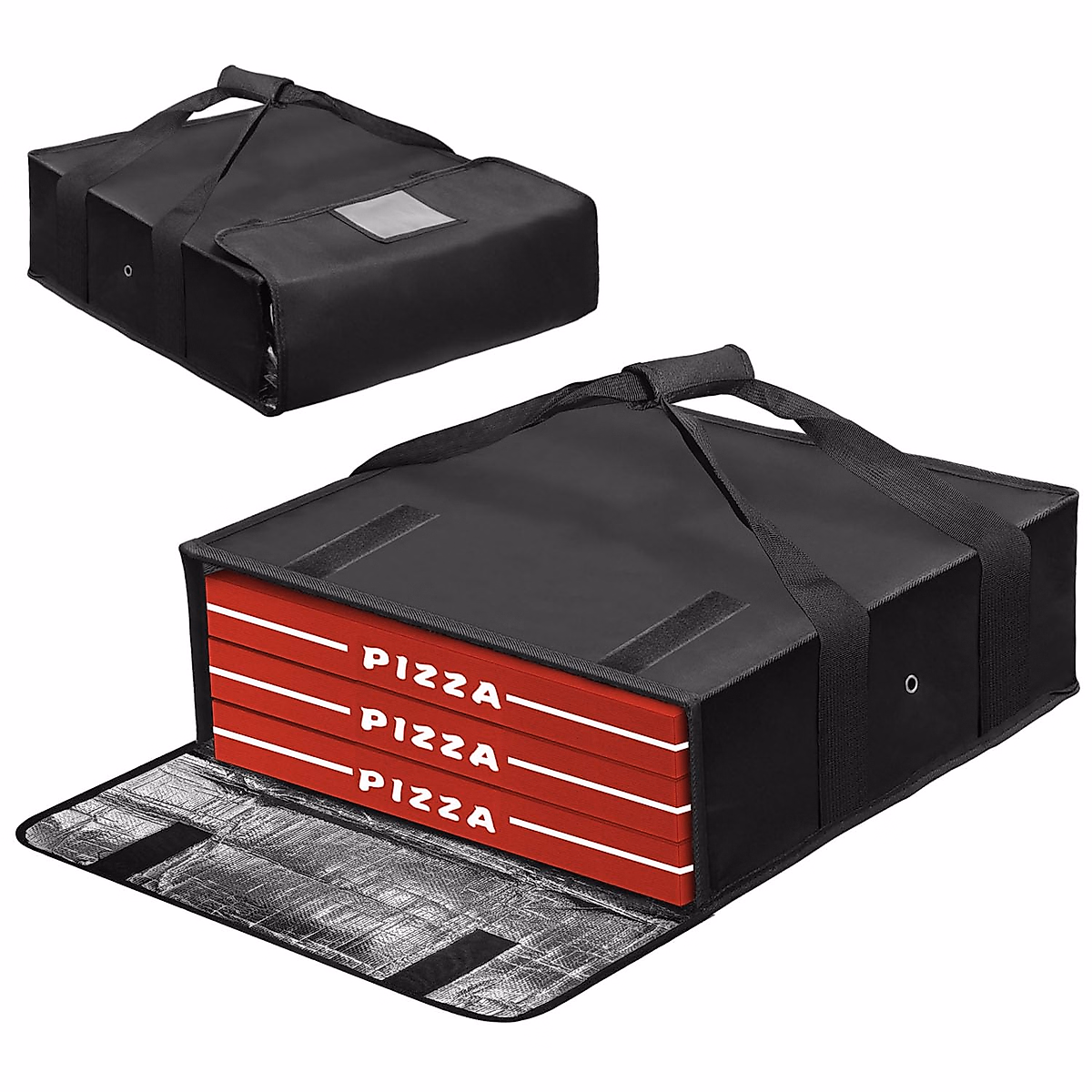 Boczif Pizza Bags for Delivery, Insulated Pizza Bags for Delivery Carry Hot, Pizza Pack for Food Delivery, Reusable Bag, Pizza Warmer Bags for Personal Use, 20x20x6
