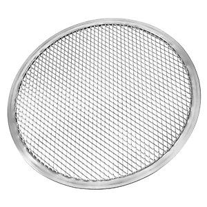 DOITOOL Pizza Screen 16 Inch- Non- stick Aluminium Alloy Pizza Pan for Oven- Food Grade Seamless Round Pizza Mesh Pizza Tray Baking Screen for Home Kitchen Restaurant （ Silver ）