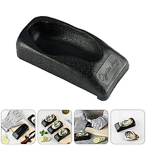 Hemoton 2Pcs Oyster seat Oyster Opener Holder Oyster Plate Oyster Shucking Tool Oyster Shucking Clamps Oyster Platter Oyster Shucker l Brackets Heavy Duty Oyster Clamp Peeler Seafood PVC