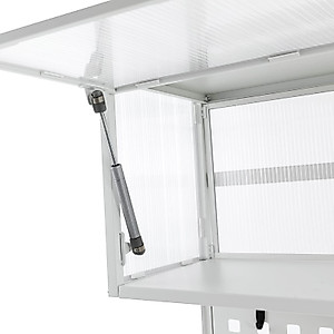 LiFuJunDong Flip Up Design Wall Cabinet, Metal Wall Mounted Cabinet with Up-Flip Door for Small Room, Sturdy Wall Mounted Storage Cabinet for Kitchen Dining Room, 85 * 28cm