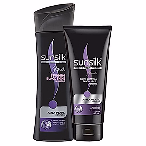 Sunsilk Stunning Black Shine Shampoo (180 ml) + Conditioner