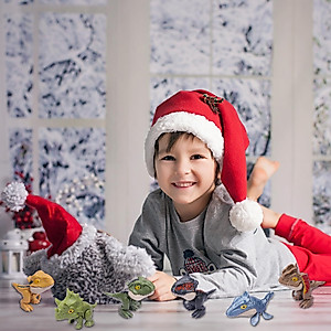 Ledorr 6PCS Biting Finger Dinosaurs Toy Dinosaurs Collectibles for Display, Fun Snap Squad Dino Toys for 3+ Year Old Kids Birthday Gift Dino Party Gift Decorate for Kids Easter Eggs Filler