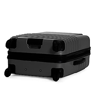 Ben Sherman Hereford Spinner Travel Upright Luggage, Grey, 24-Inch Checked