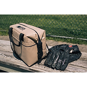 Bison Soft Cooler, Small Cooler Bag, Travel Cooler, Soft Sided Cooler Bag, Camping Coolers, Insulated Cooler, Soft Cooler Bag, Travel Cooler for Car, Bag Cooler (12-Can, Sand)